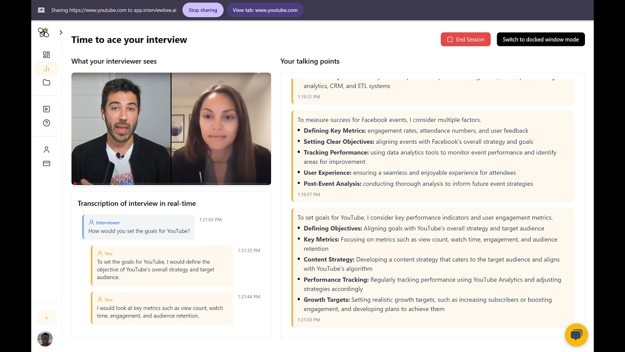 InterviewBee V2.0 - Live AI Assistant (Web Version) Full Product Demo | Real-Time Assistance