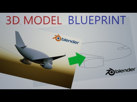 Make custom BLUEPRINTS | #blender tutorial