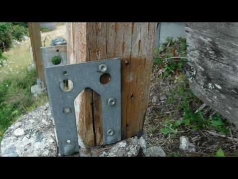 VIDEO: Dangerous settled deck support posts | All Islands Home Inspections