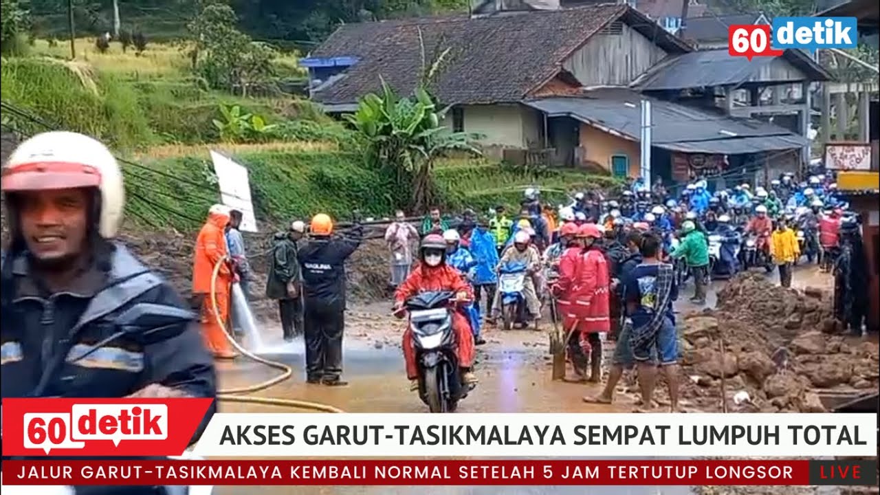 Hujan Deras Sebabkan Longsor di Garut, Jalur Utama Menuju Tasikmalaya ...