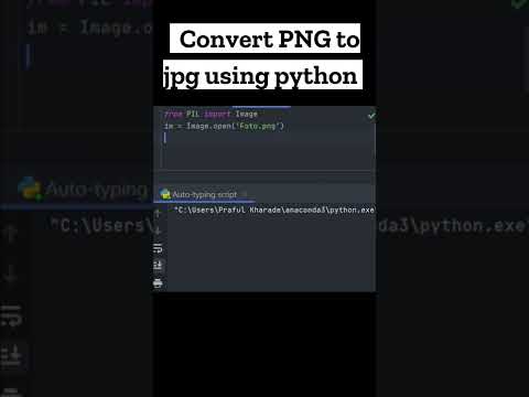 Convert PNG to JPG in just 4 lines of code using Python 😮 #shorts #pythonprogramming