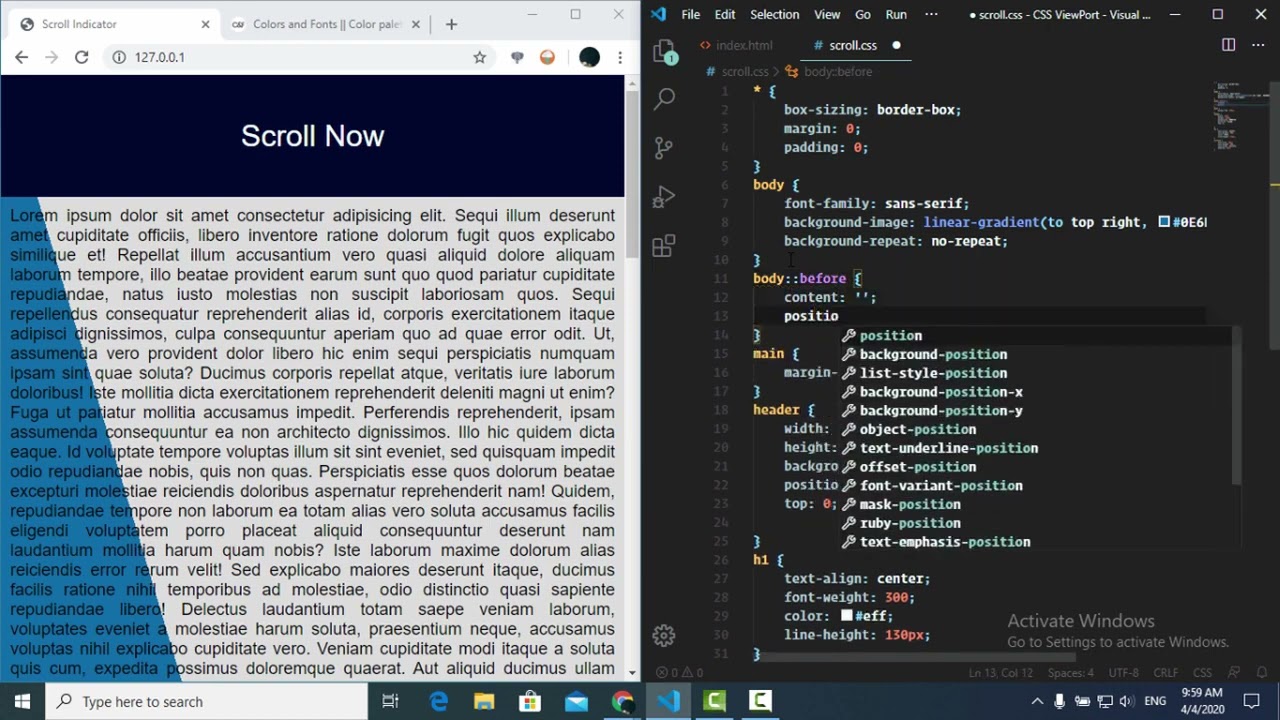 CSS Only Scroll Indicator CSS Tricks