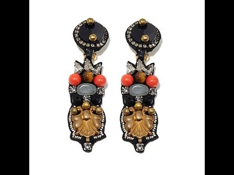 Ranjana's Scalloped Floral Drop Earrings