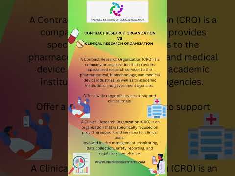 Difference between Contract Research Organization and Clinical Research Organization