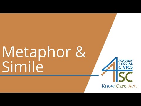 Metaphor & Simile: A Piece of Cake and Easy As Pie! - Rhetoric Series | Academy 4 Social Change