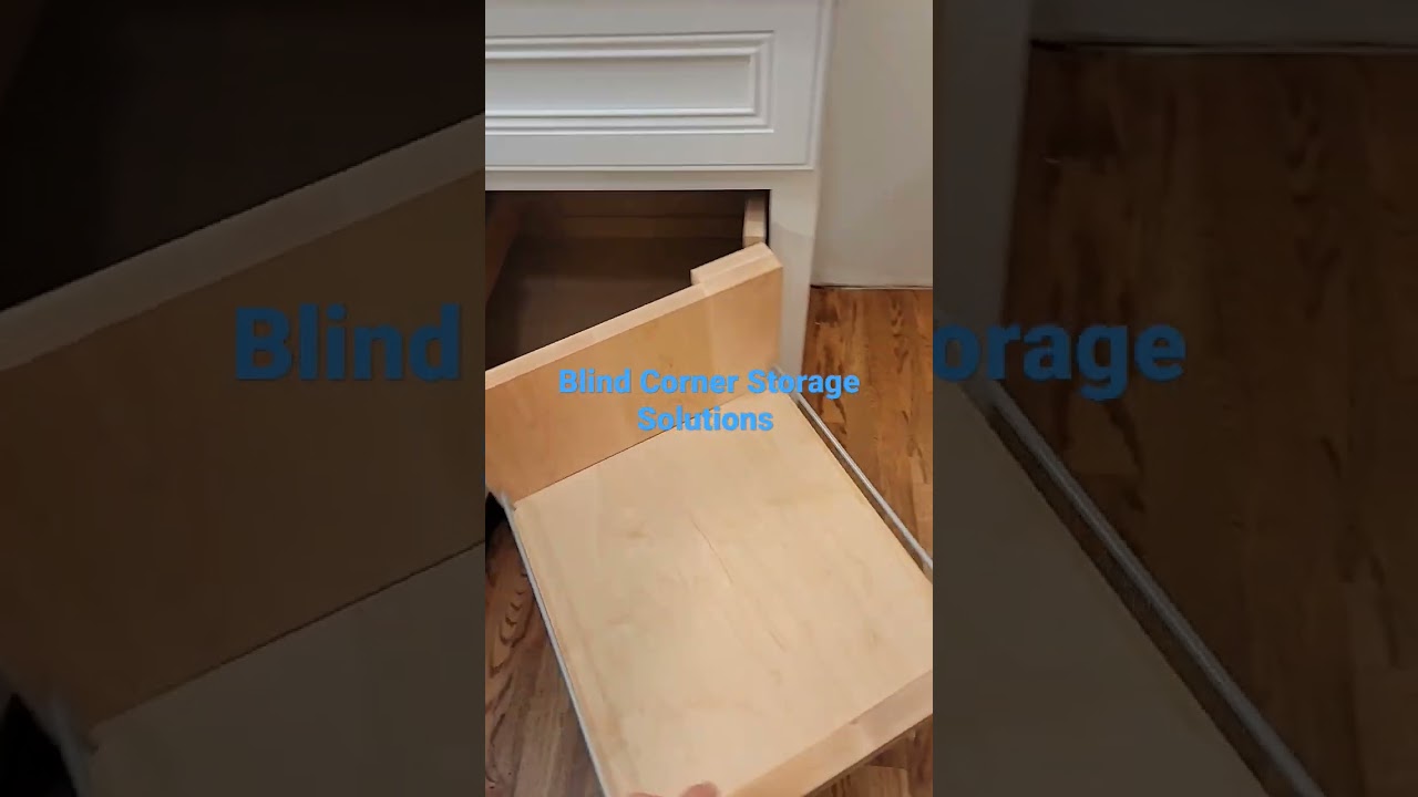 Blind corner cabinet storage solutions!