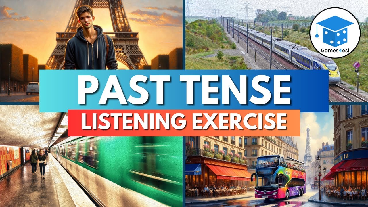 Past Tense Listening Practice 🎧 | Jack’s Trip to Paris – English Listening Exercise