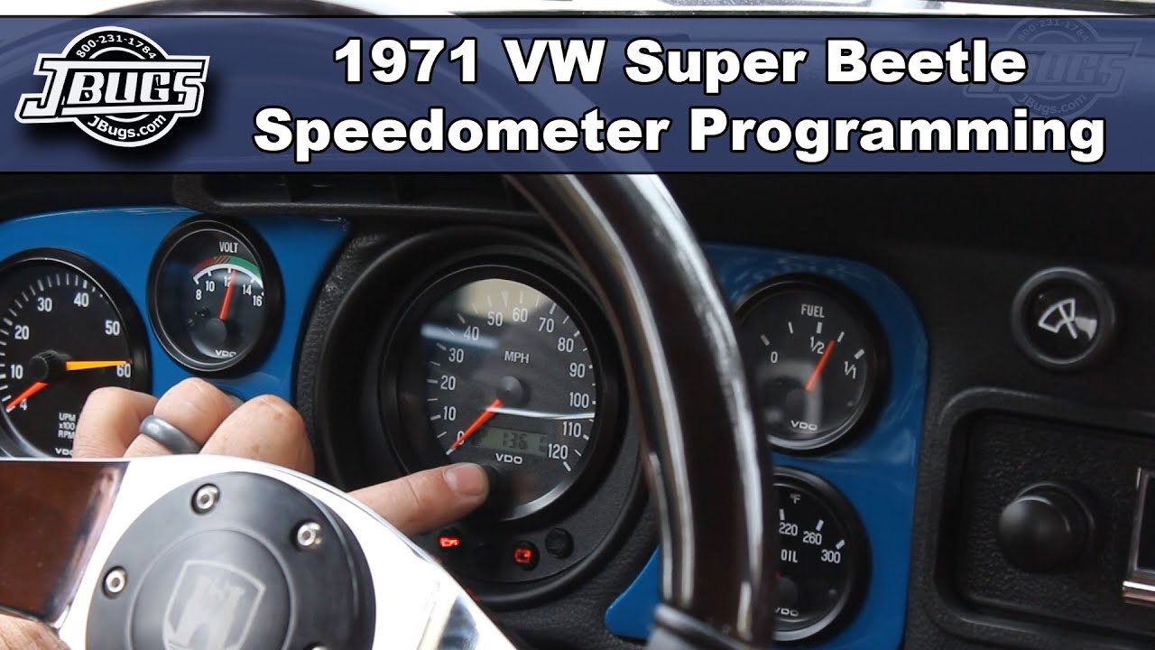 JBugs - 1971 VW Super Beetle - VDO Speedometer Programming