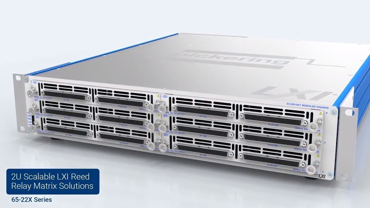 High-Density Scalable LXI Ethernet Reed Relay Matrix Modules
