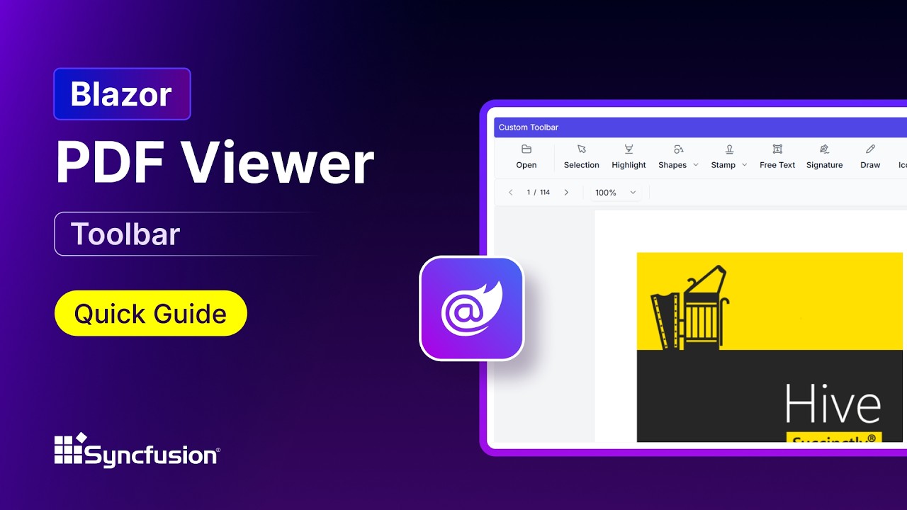 Blazor PDF Viewer: Toolbar Feature Walkthrough