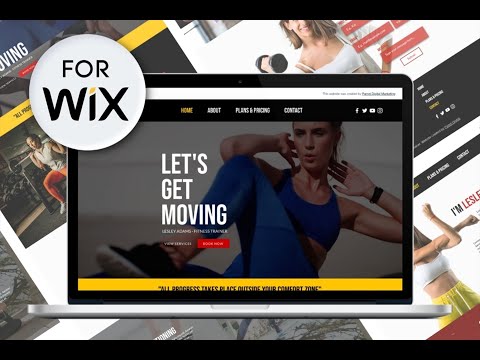 Personal Trainer Website Template for Wix