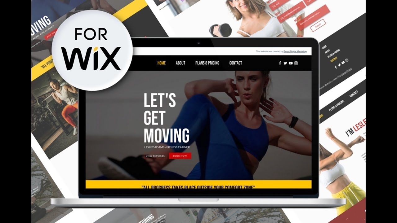Personal Trainer Website Template for Wix