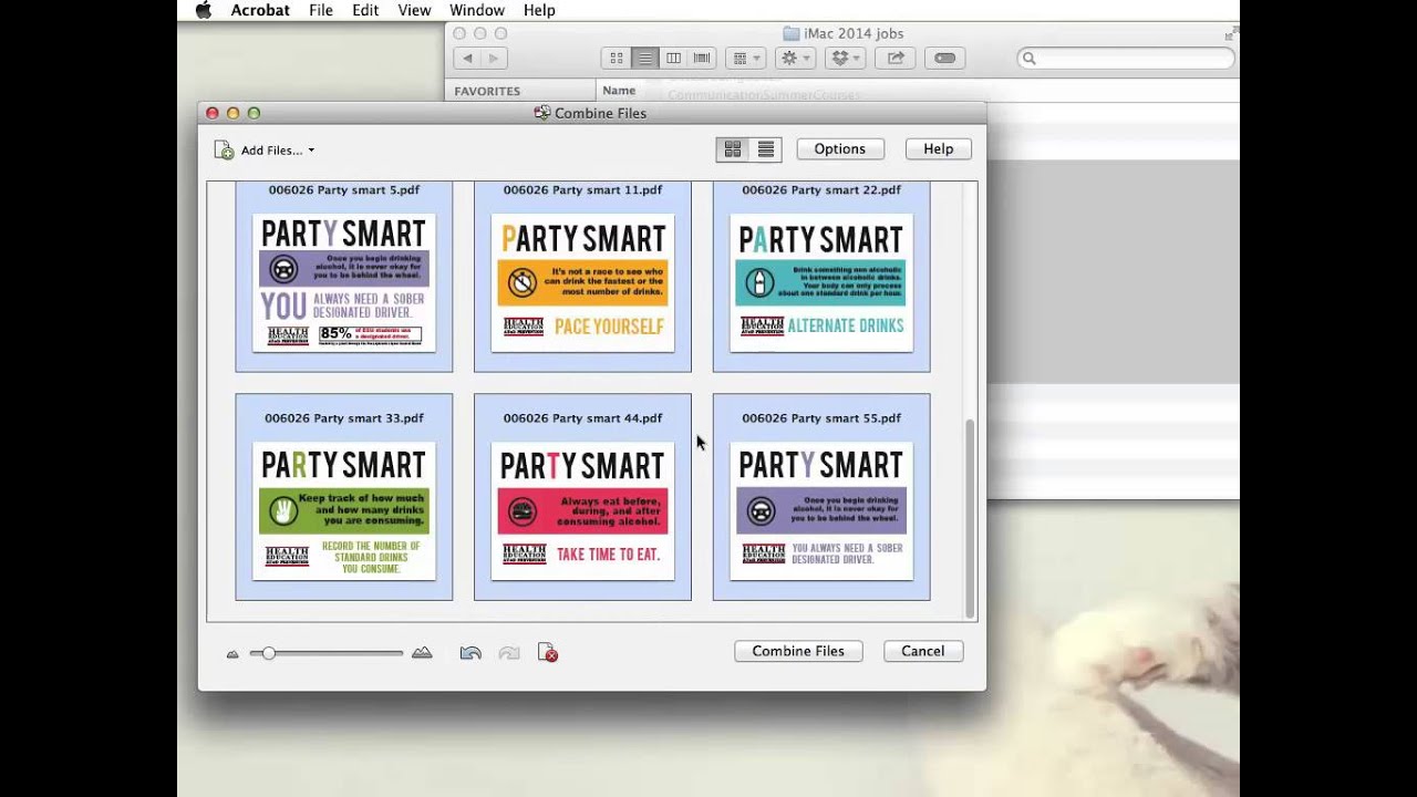 ESU how to combine files into one pdf