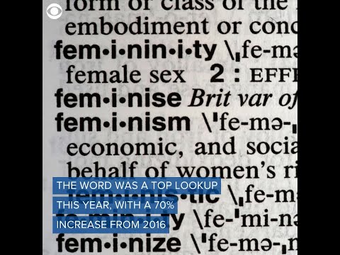 Merriam-Webster's word of the year for 2017: 'Feminism'