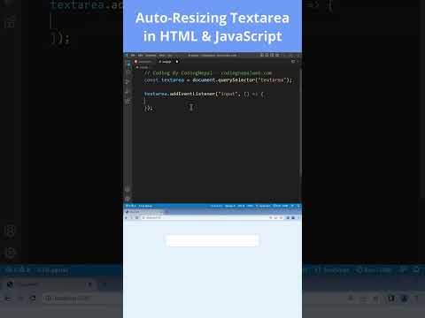 Create Auto-Resizing Textarea in JavaScript