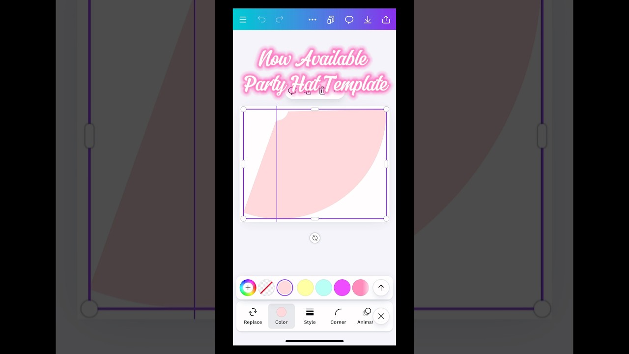 🎉 New Canva Party Hat Template just dropped! #partyfavors #diy #kidsparty #birthdaypartyideas