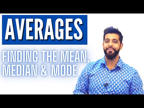 Finding Mean Median and Mode - GCSE Maths - Averages