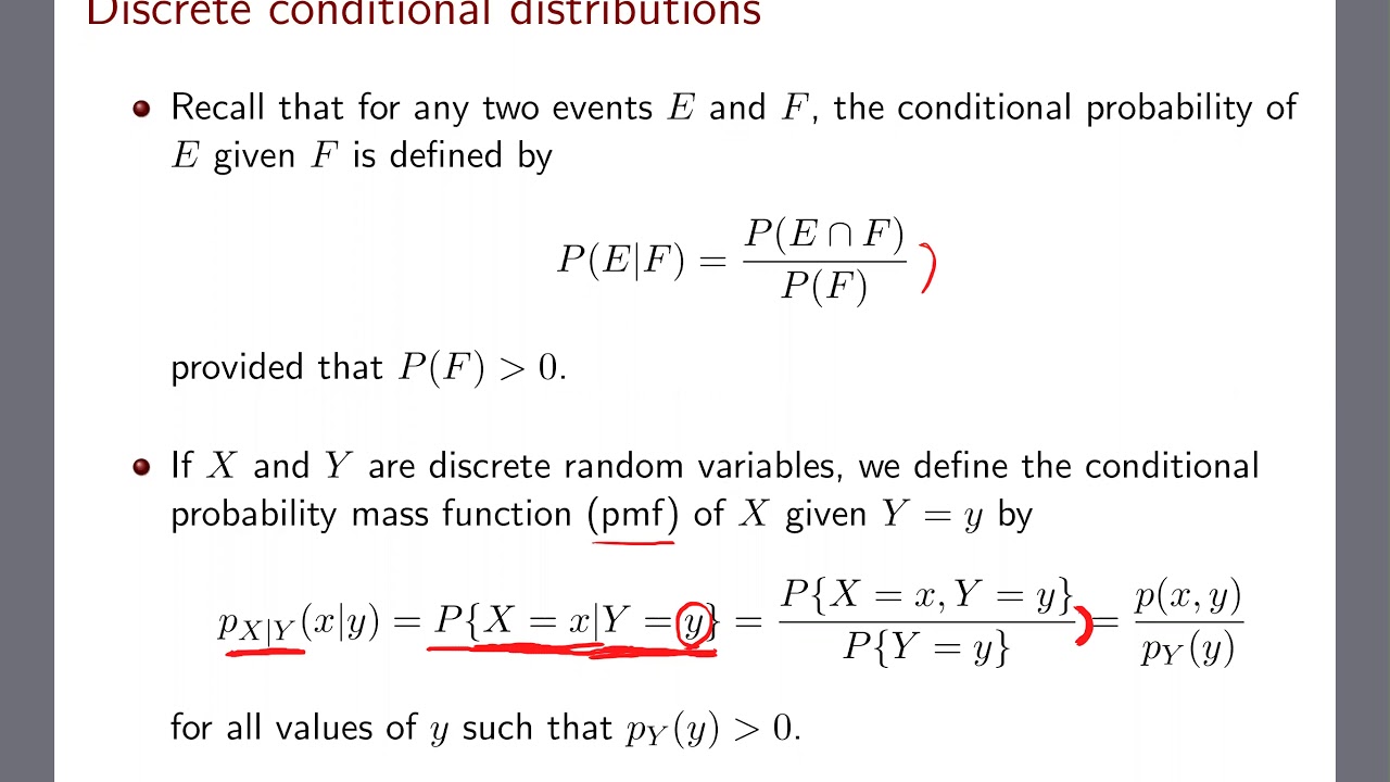 [Chapter 6] #4 Conditional distributions - discrete case