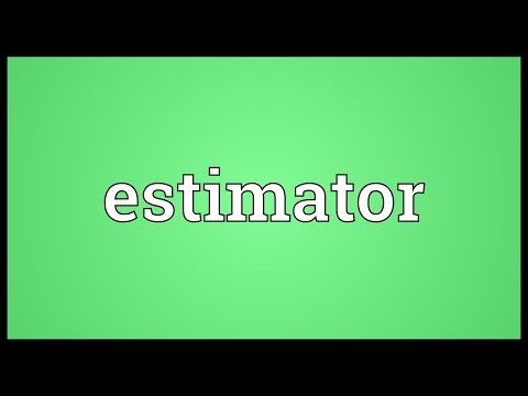 Estimator Meaning