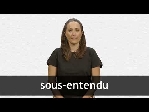 English Translation of “SOUS-ENTENDU” | Collins French-English Dictionary