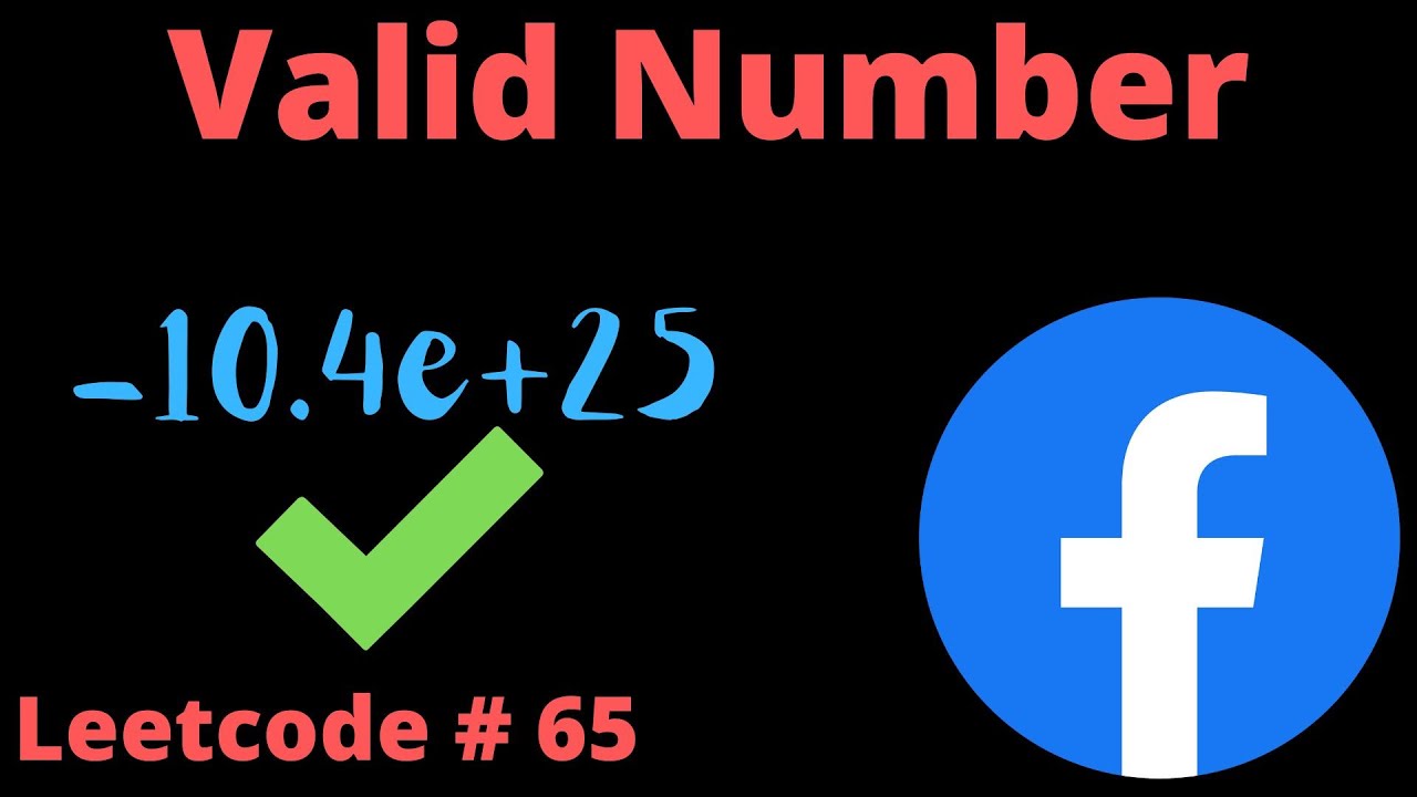 VALID NUMBER | LEETCODE #65 | PYTHON SOLUTION