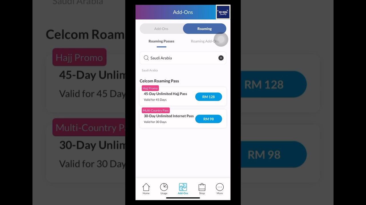 Tips cara roaming celcom #CapCut #haji #roaming #roamingcelcom #tips #celcomdigi #travelog #drnina