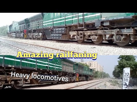 geu 40 4500 hp locomotives with zcu 30 beast with train /railfaning