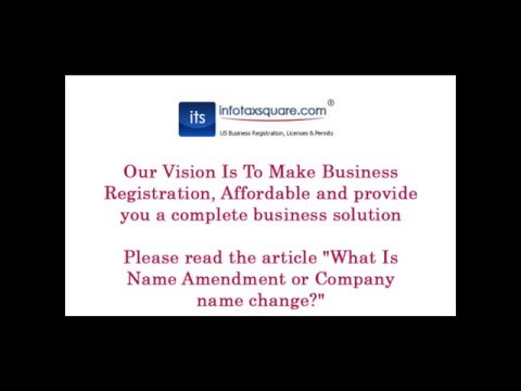 What Is Name Amendment or Company name change?