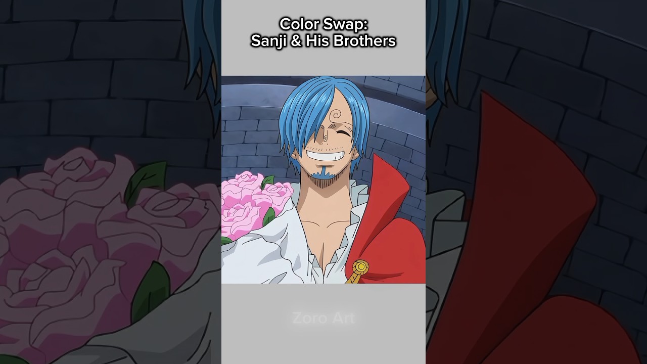 What If Sanji Switched Colors with His Brothers? 😳🔥 #anime #onepiece #sanji #art