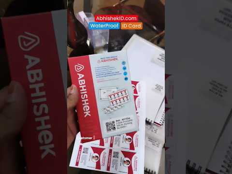 π Waterproof ID Cards: AP Film Best Quality Guaranteed | Buy AbhishekID.com #idcards #businessideas