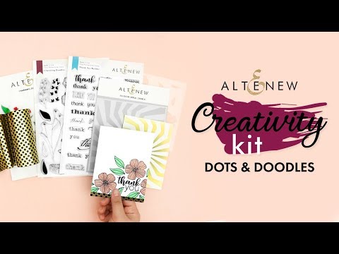 Curated Crafting Kit for Thank You Cards and More - Altenew Dots and Doodles Creativity Kit