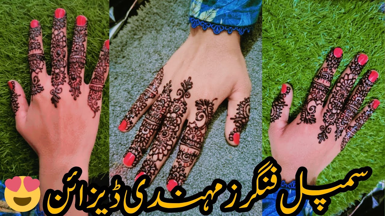Trending Fingers mehndi design | Eid ul adha mehndi design | Mehndi design | simple Mehndi ke design