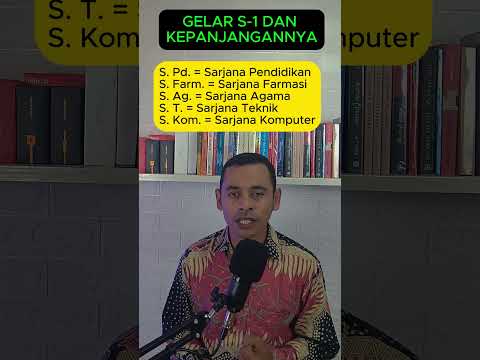GELAR AKADEMIK S-1 DAN KEPANJANGANNYA #shortsviral #youtubeshorts