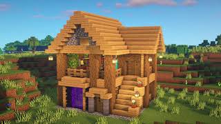 Build This Cosy Starter House in Your Minecraft World | Easy Survival ...