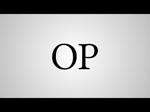 What Does "OP" Stand For?