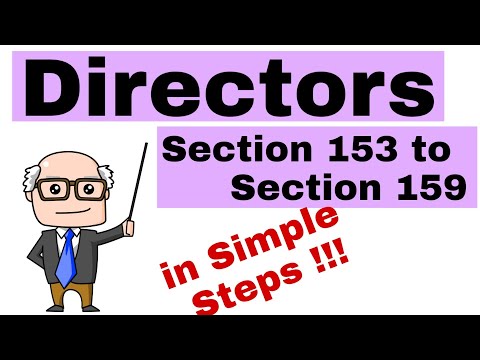 Section 153 to 159 | Director idientification number | DIN