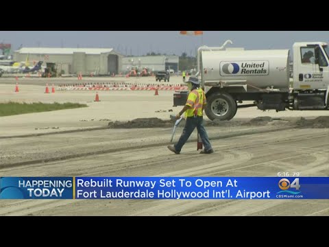 Rebuilt Runway Re-Opens At Fort Lauderdale-Hollywood International Airport
