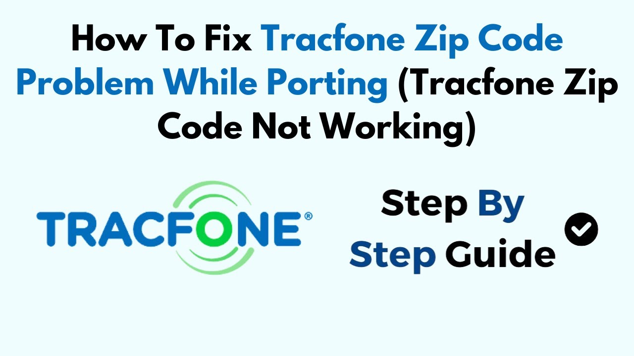 How To Fix Tracfone Zip Code Problem While Porting (Tracfone Zip Code Not Working)