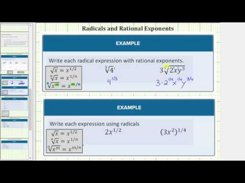 Write Expressions Using Radicals and Rational Exponents | Math Help ...