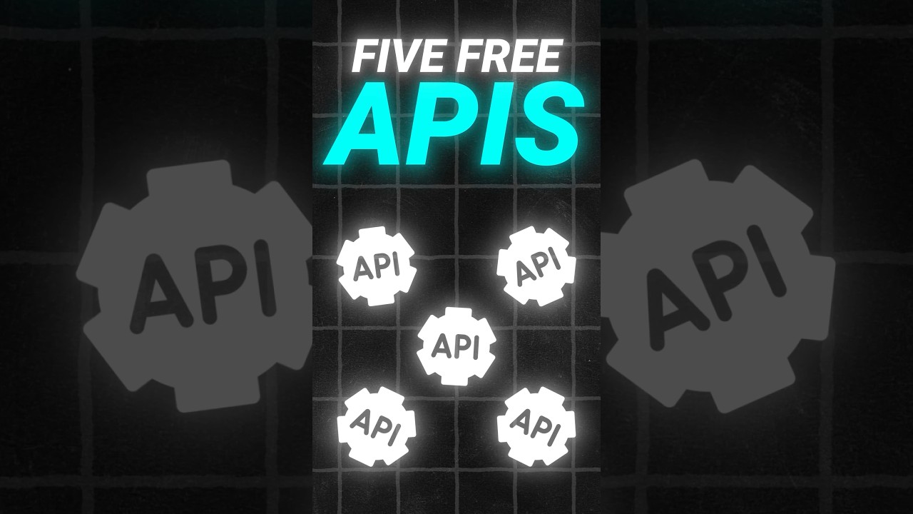 5 FREE APIs you should use 👩‍💻 #softwaredeveloper #developer #python #code #coding #coder