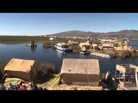 The Floating Man-Made Islands of Lake Titicaca | Watercooler Topics ...