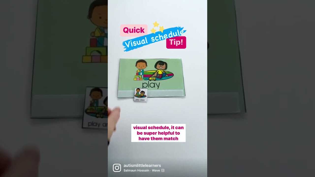 Autism Visual Schedule Tip!