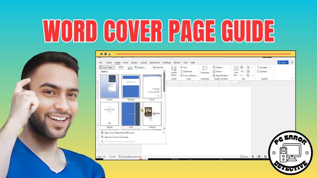 How to Make Cover Page on Word - Step-by-Step Guide [2025]