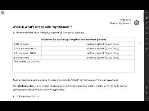 STAT 4210: What does "statistically significant" mean?