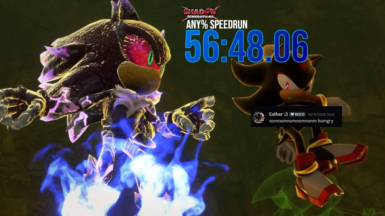 Shadow Generations - Any% Speedrun in 56:48.06 LRT | 1:01:16 RTA