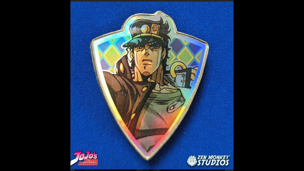 Jojo's Bizarre Adventure Foil Shield Series Jotaro Pin
