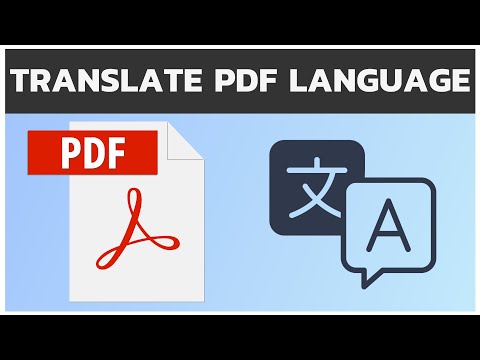 How To Translate A PDF File Into Another Language | How To Translate PDF Language