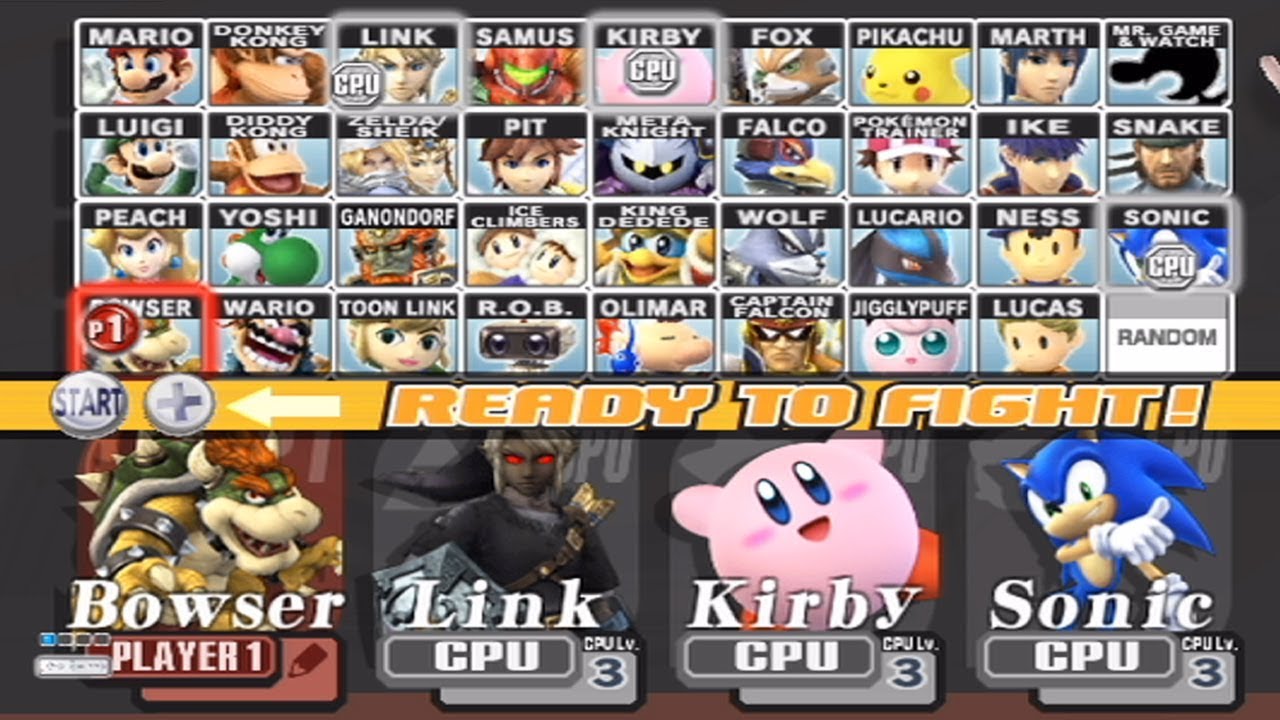 Super Smash Bros. Brawl - All Characters