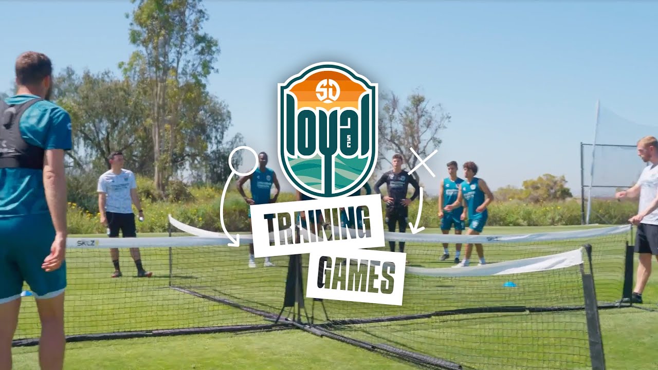 TRAINING GAMES: Four square soccer tennis