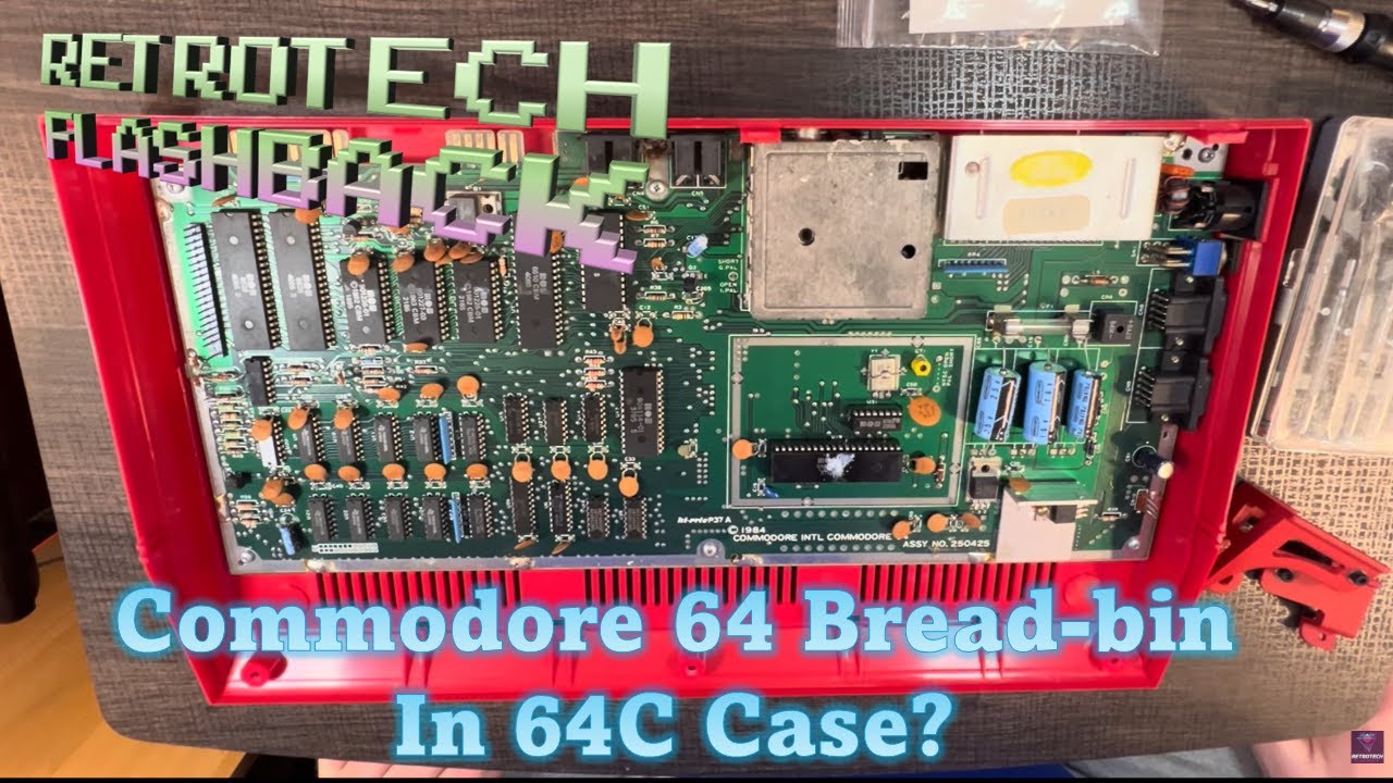 Commodore 64 Bread-bin in 64C Case? #commodore64 #howto #reviews